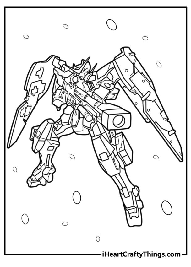 25 Free Gundam Coloring Pages For Kids