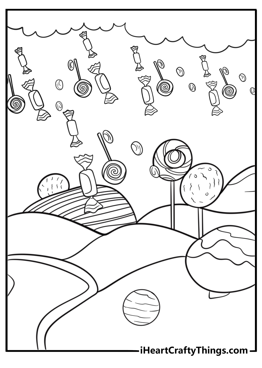 25 Free Candy Land Coloring Pages For Kids