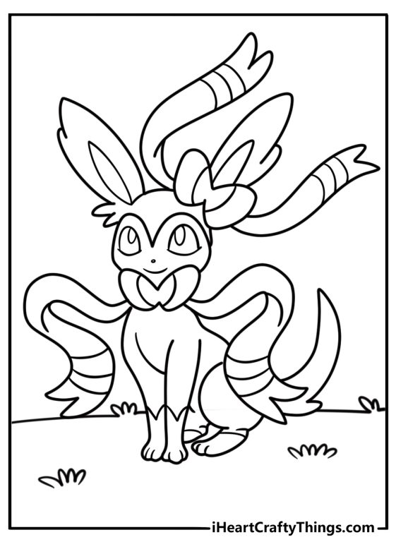 26 Free Sylveon Coloring Pages For Kids