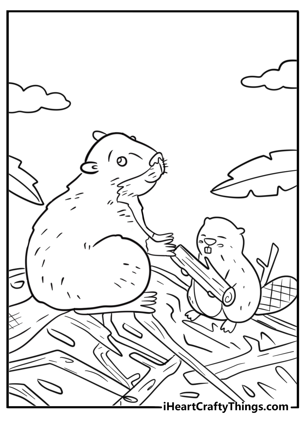 25 Free Beaver Coloring Pages For Kids