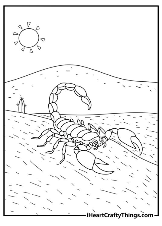 Scorpion Coloring Pages (40+ Printable PDF Sheets For Free)