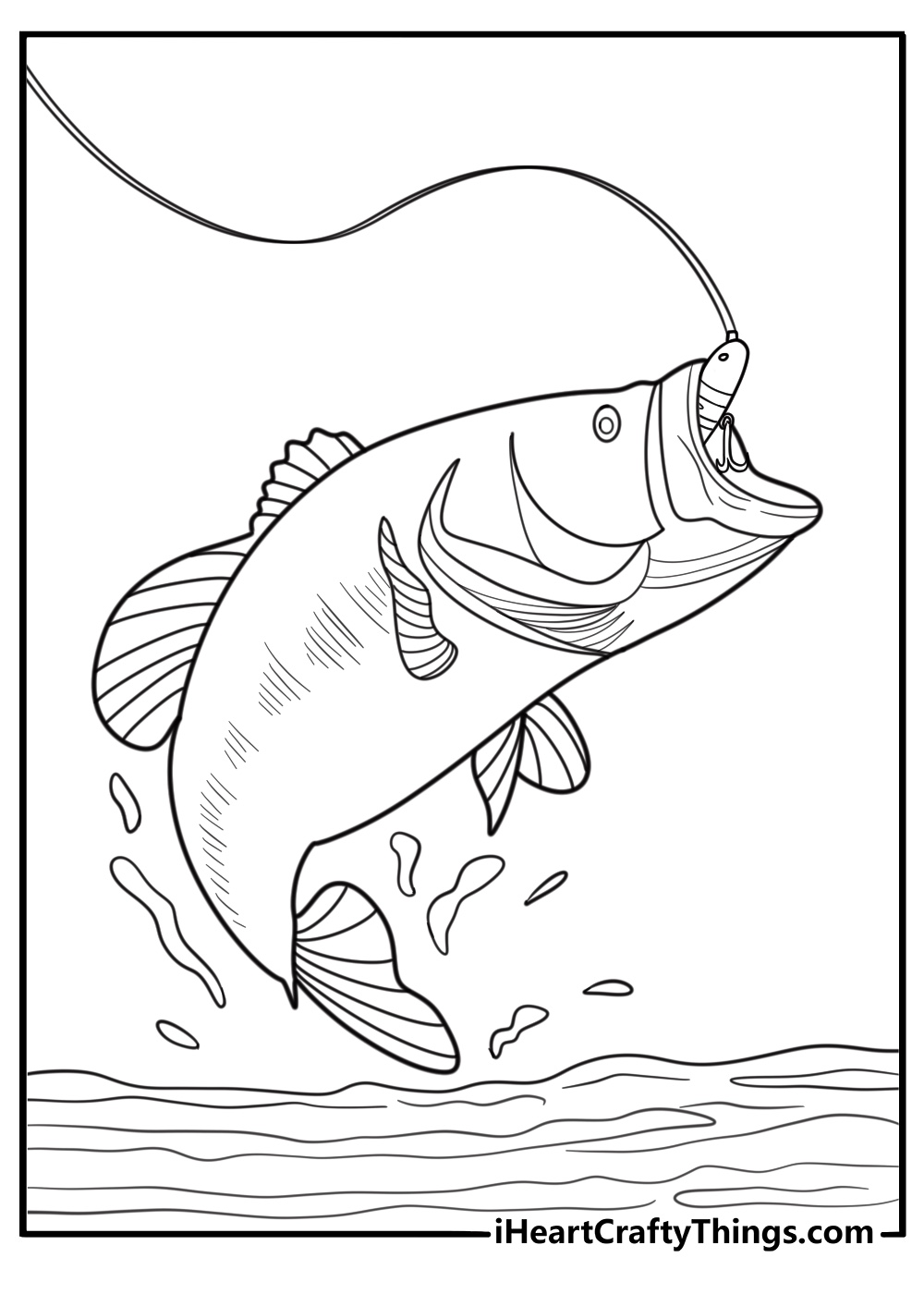 Bass Coloring Pages For Kids (20+ Free PDF Printables)