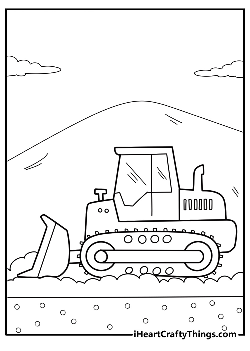 25 Free Bulldozer Coloring Pages For Kids