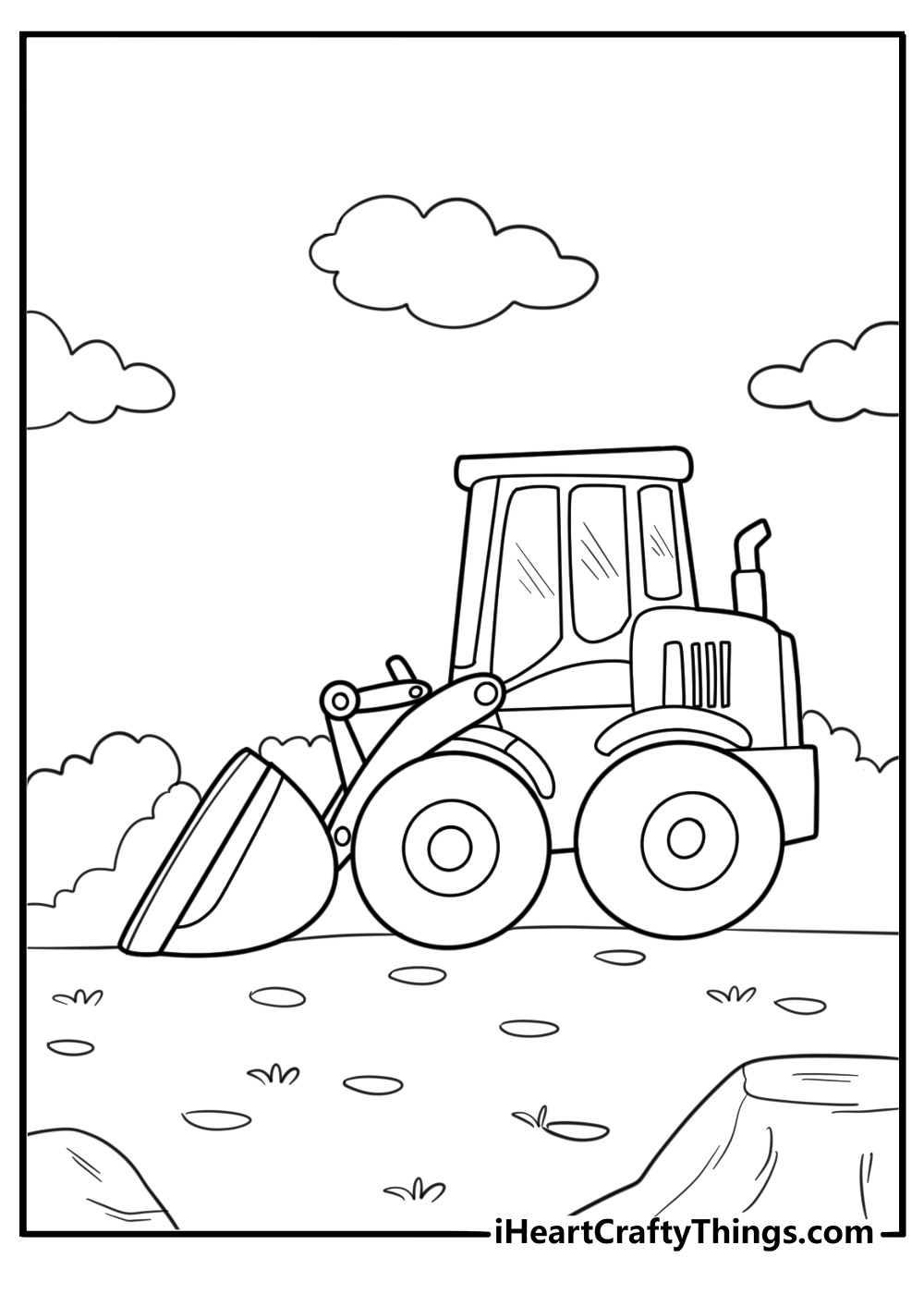 25 Free Bulldozer Coloring Pages For Kids
