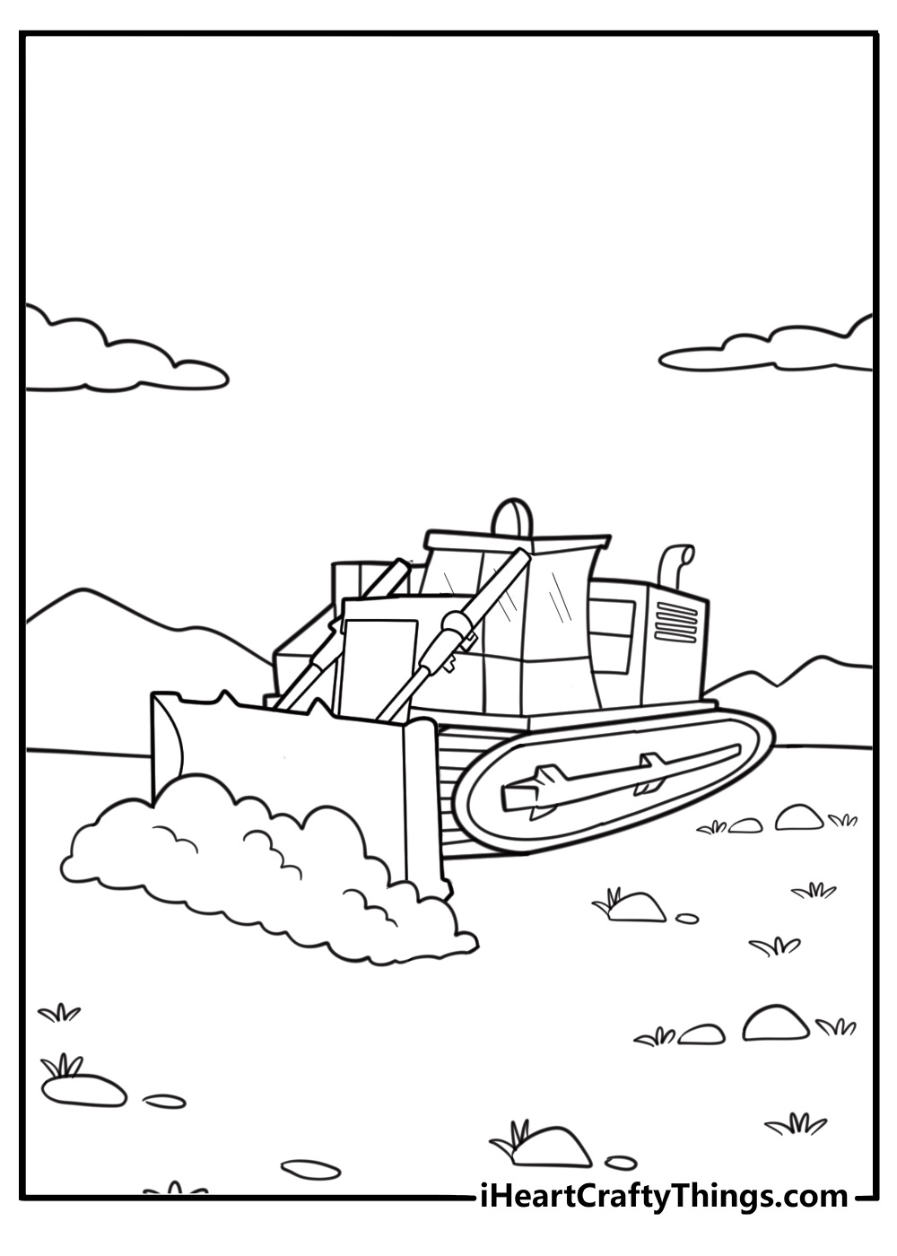 25 Free Bulldozer Coloring Pages For Kids