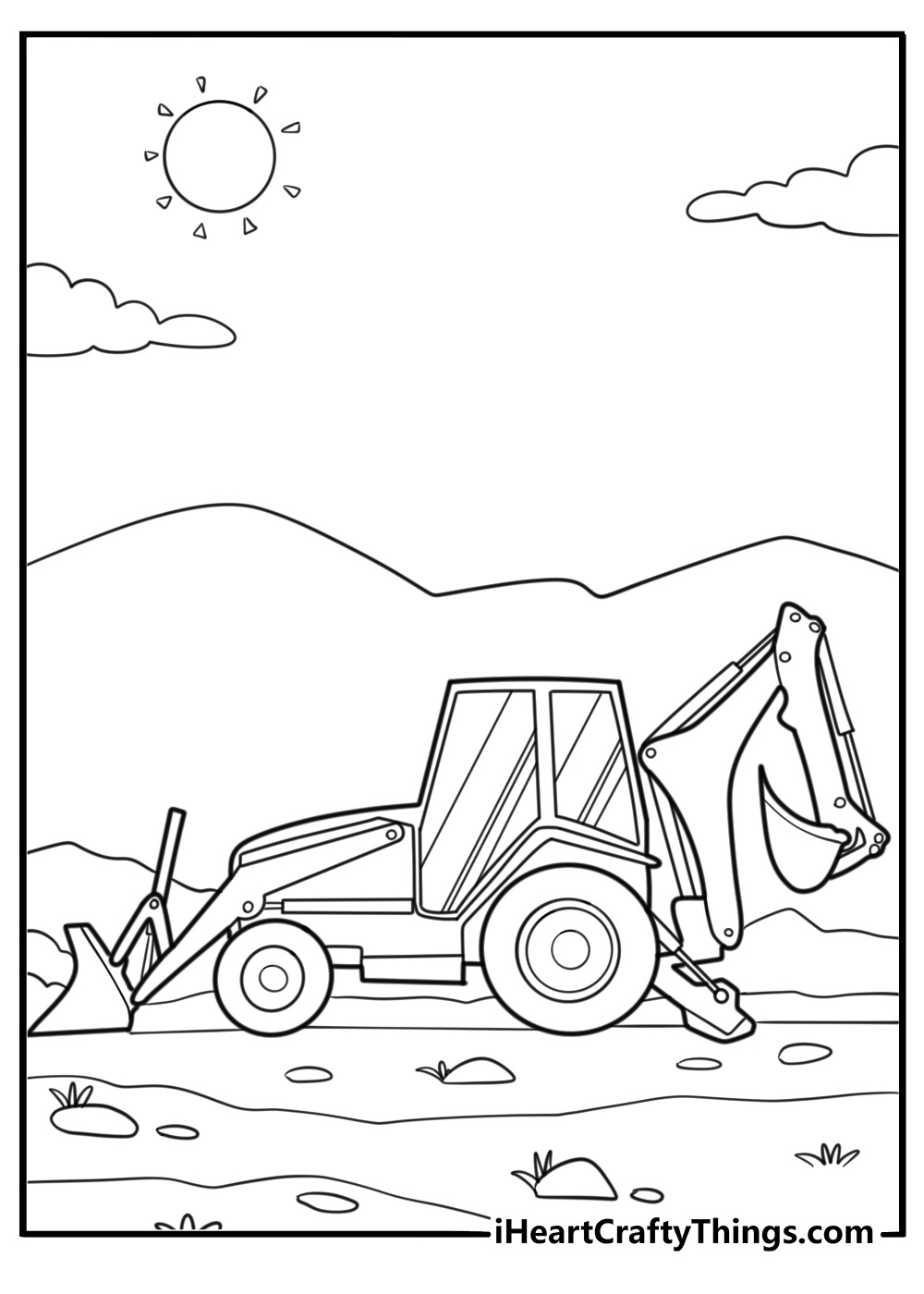 25 Free Bulldozer Coloring Pages For Kids