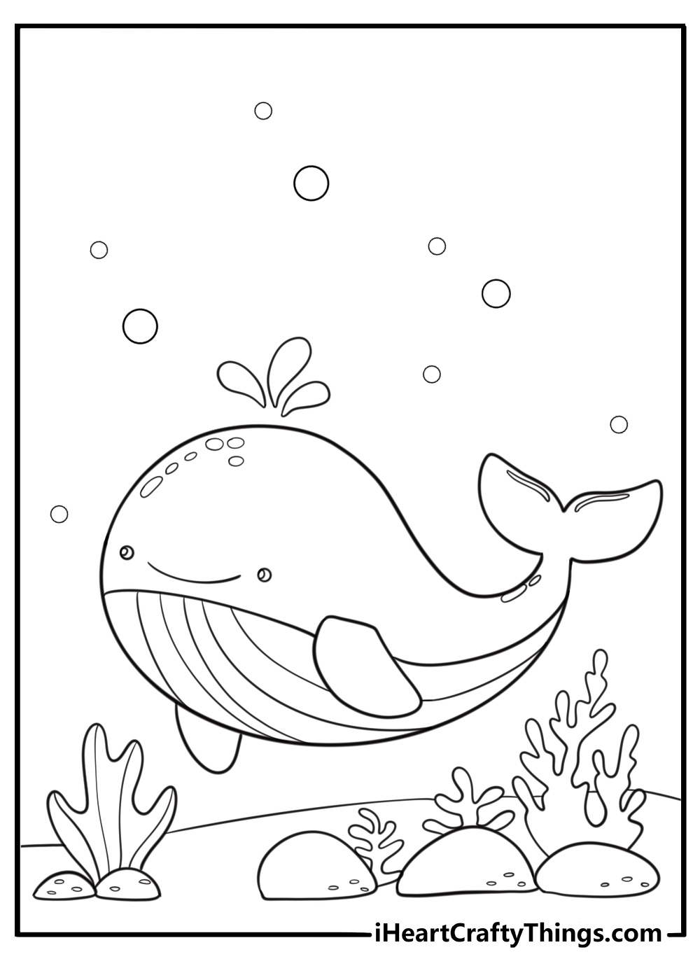 40 Free Whale Coloring Pages (Easy PDF Printables)
