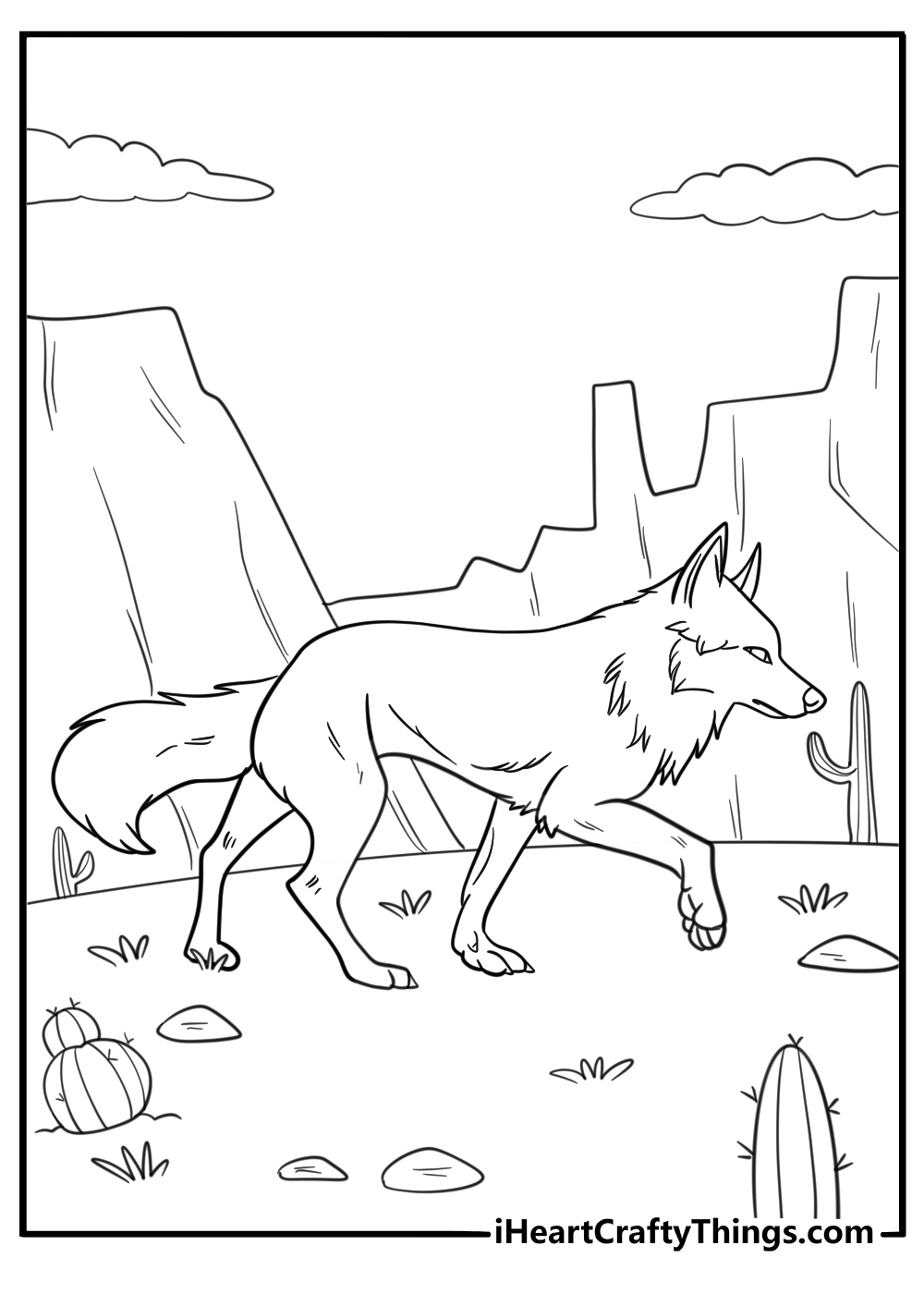 30 Free Coyote Coloring Pages For Kids