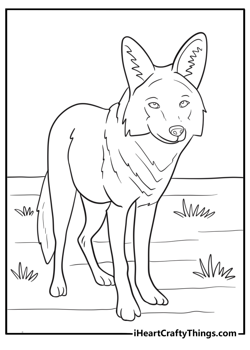 30 Free Coyote Coloring Pages For Kids