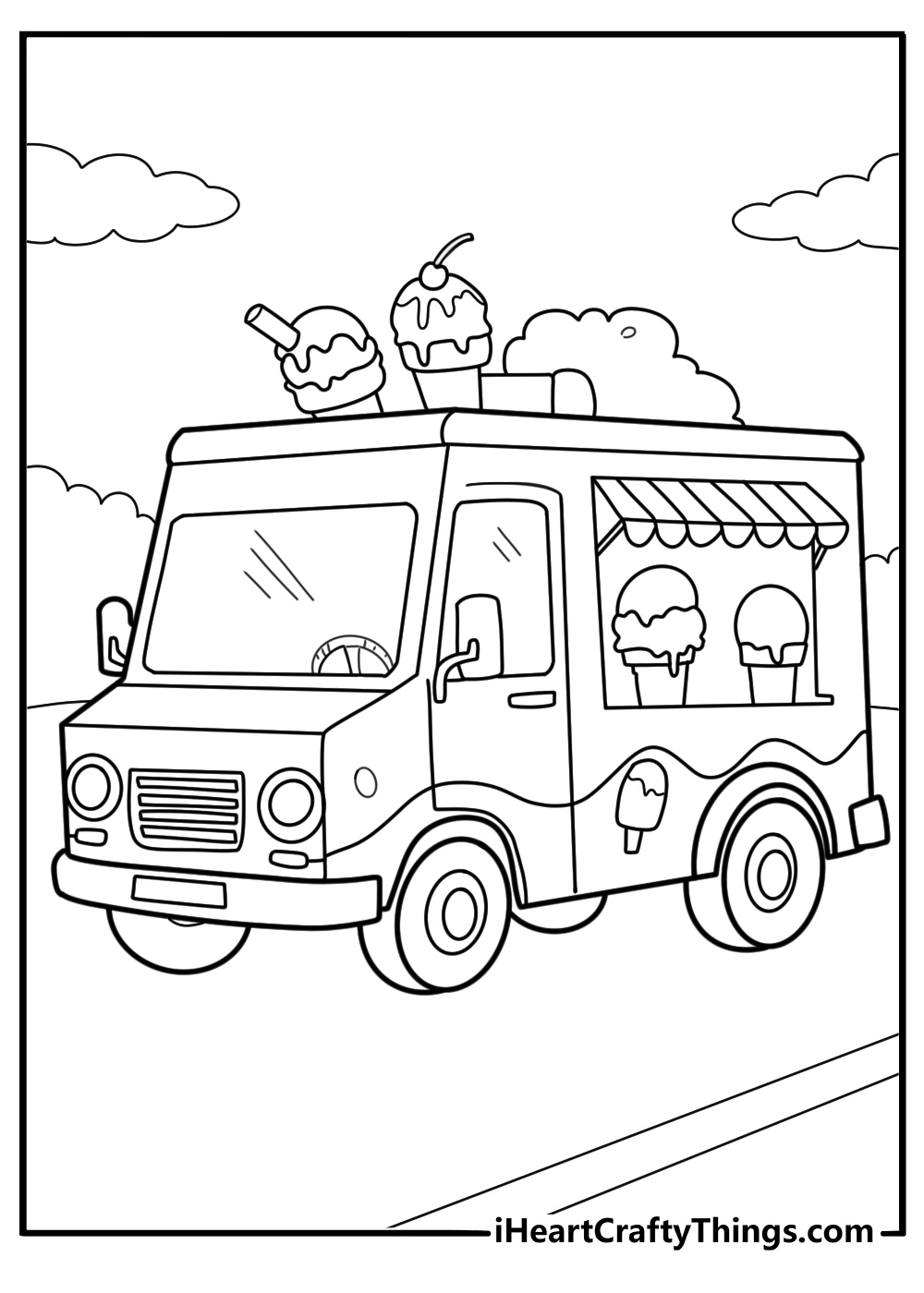 20 Free Ice Cream Truck Coloring Pages For Kids
