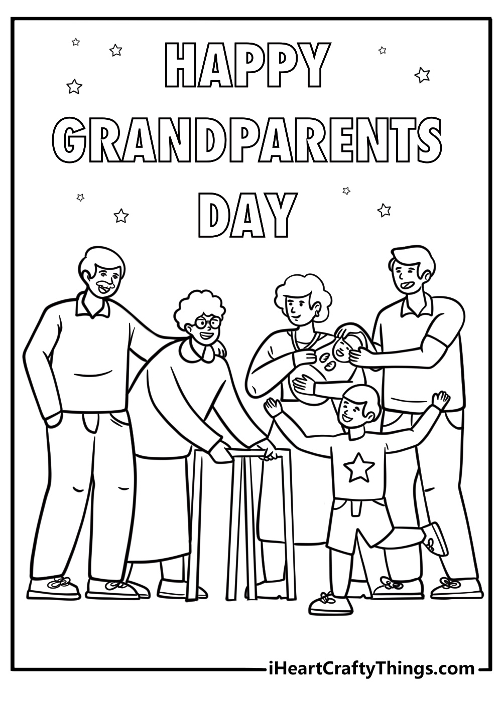 20 Free Grandparents’ Day Coloring Pages For Kids