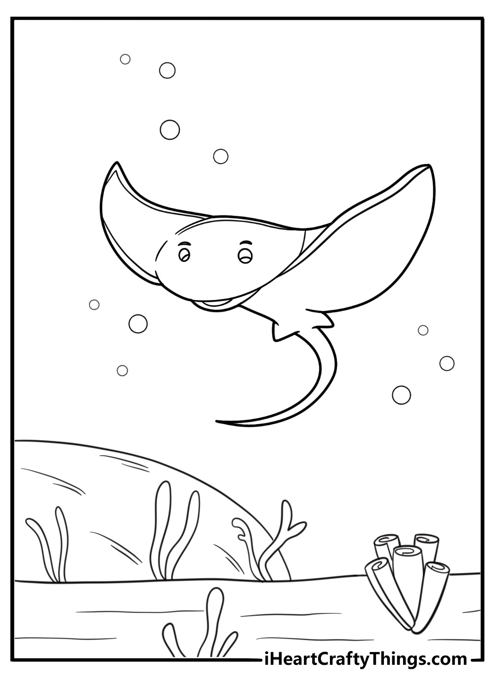 20 Free Stingray Coloring Pages For Kids
