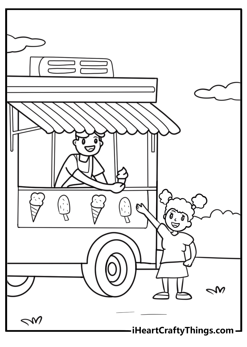 20 Free Ice Cream Truck Coloring Pages For Kids