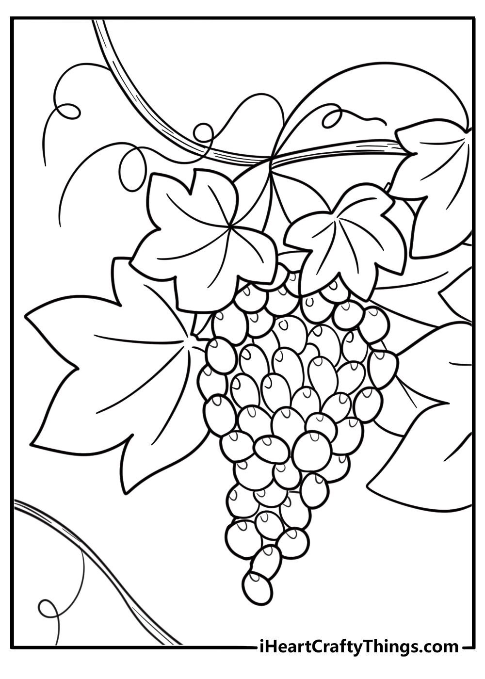 24 Free Grape Coloring Pages For Kids