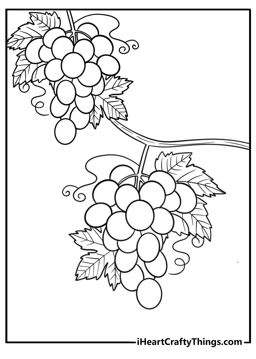 24 Free Grape Coloring Pages For Kids