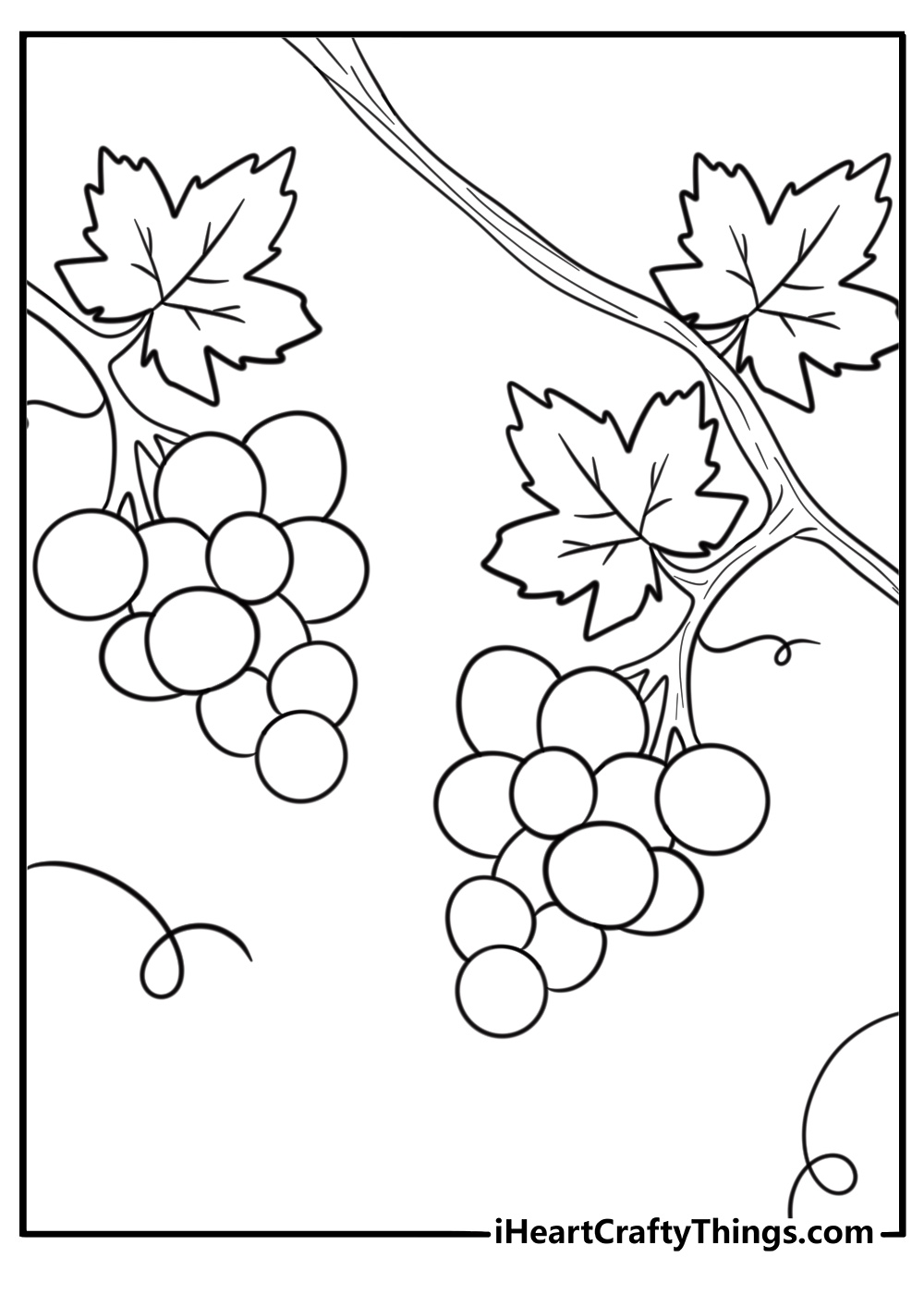 24 Free Grape Coloring Pages For Kids