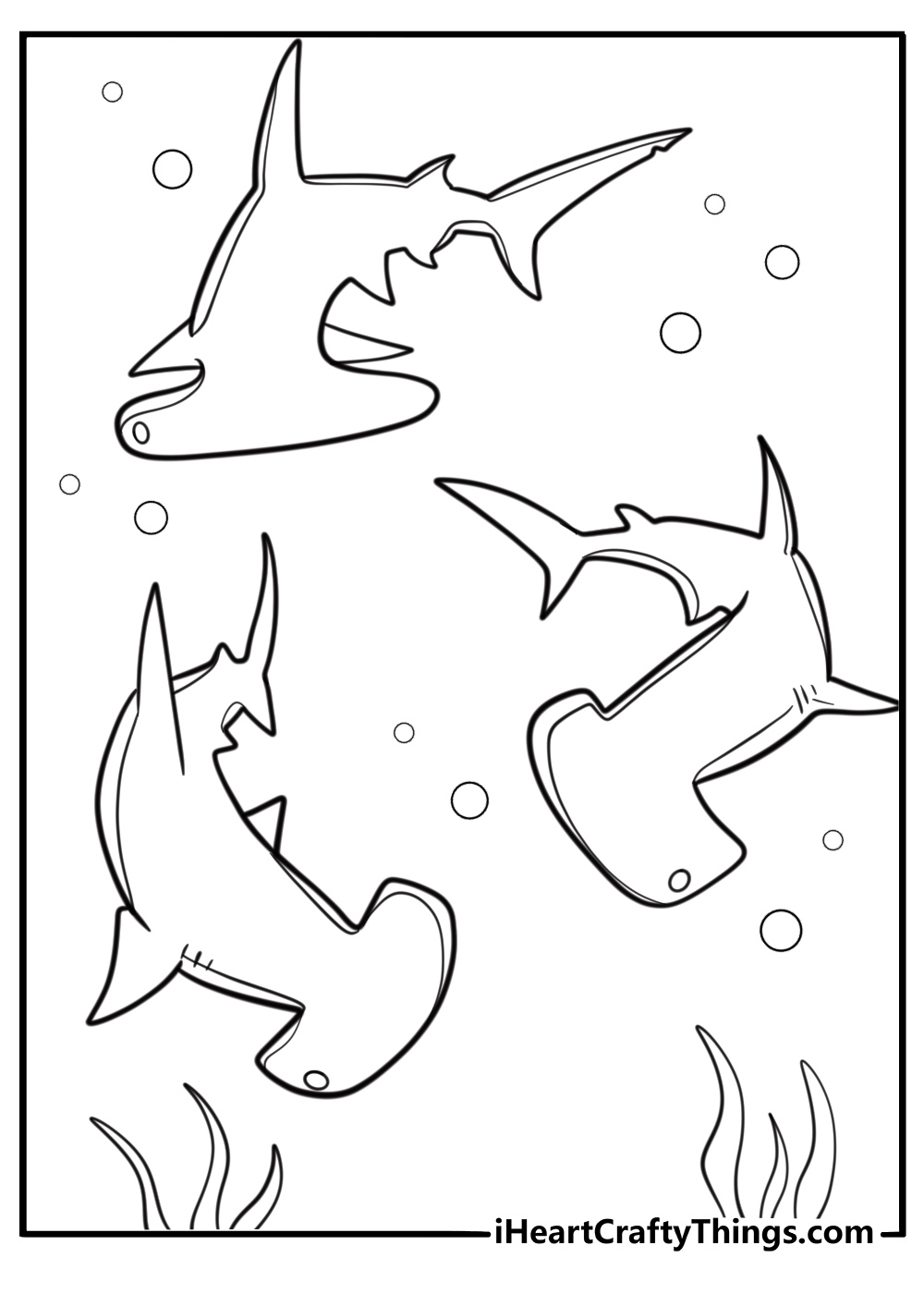 Hammerhead Shark Coloring Pages: 30+ Free Printable PDFs
