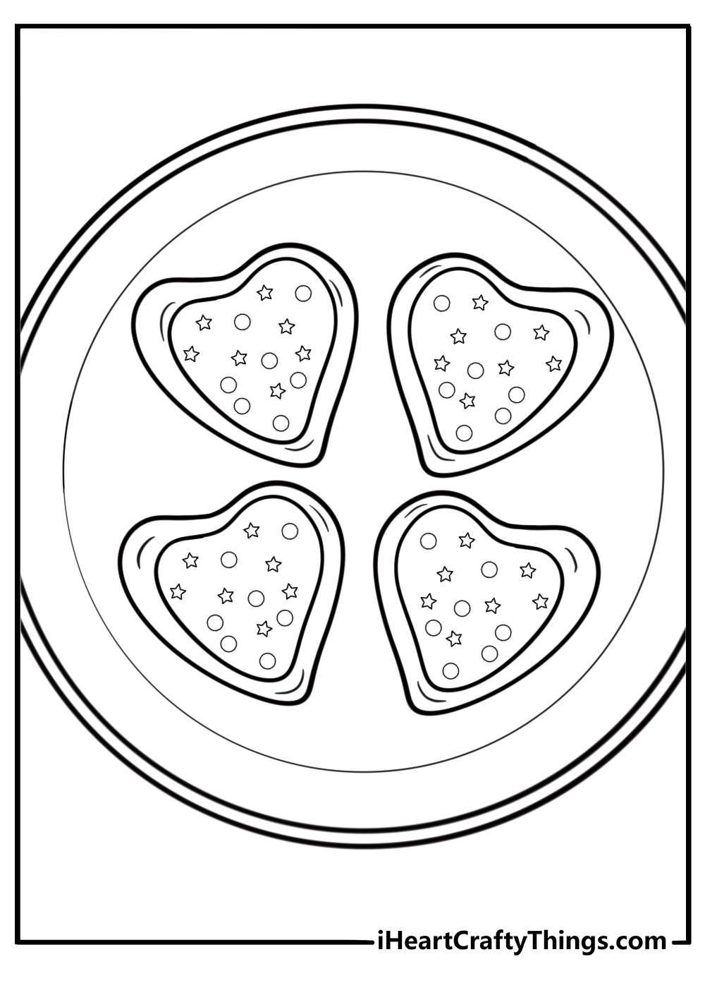 30 Christmas Cookie Coloring Pages To Print For Free