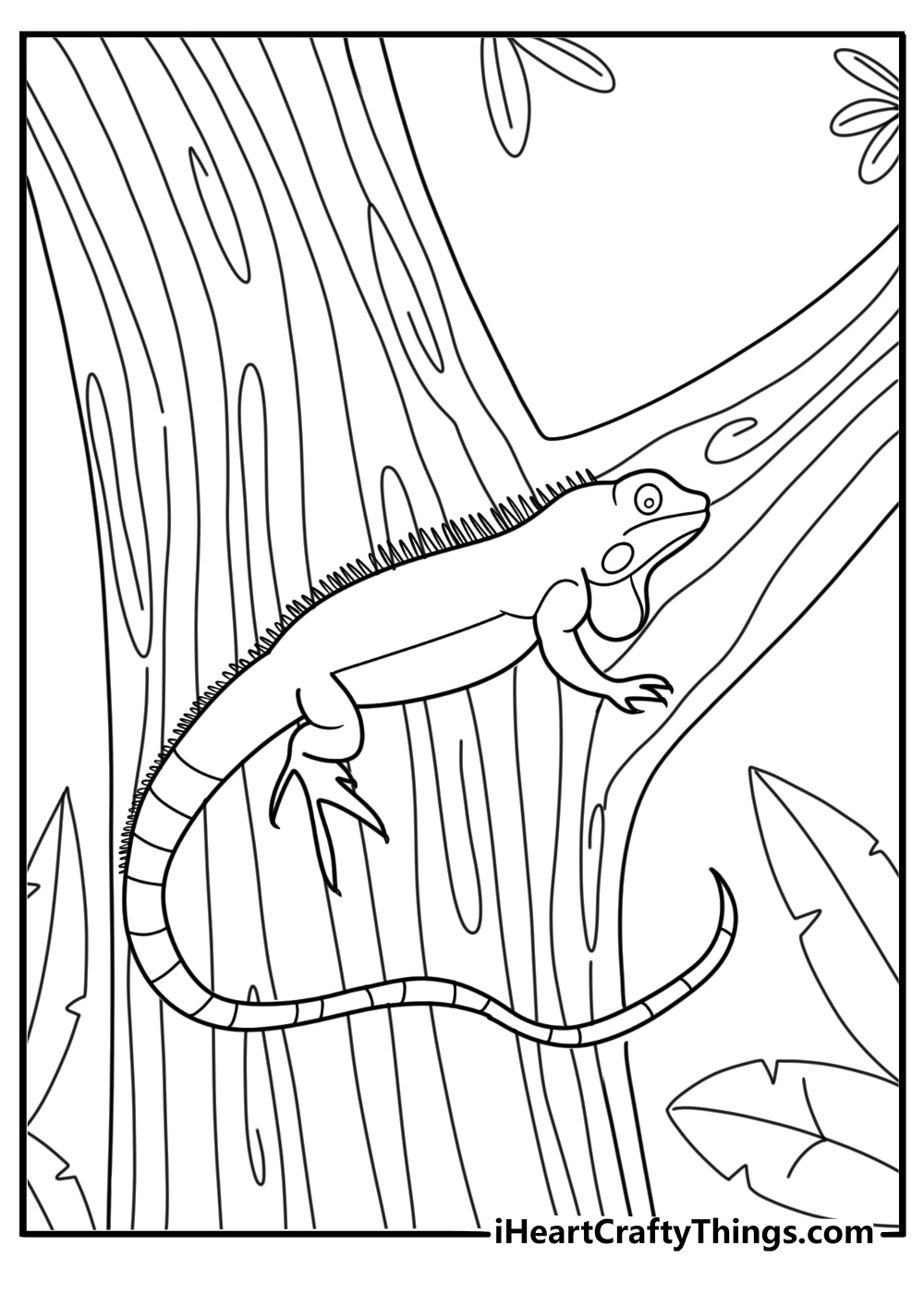 30 Free Iguana Coloring Pages For Kids