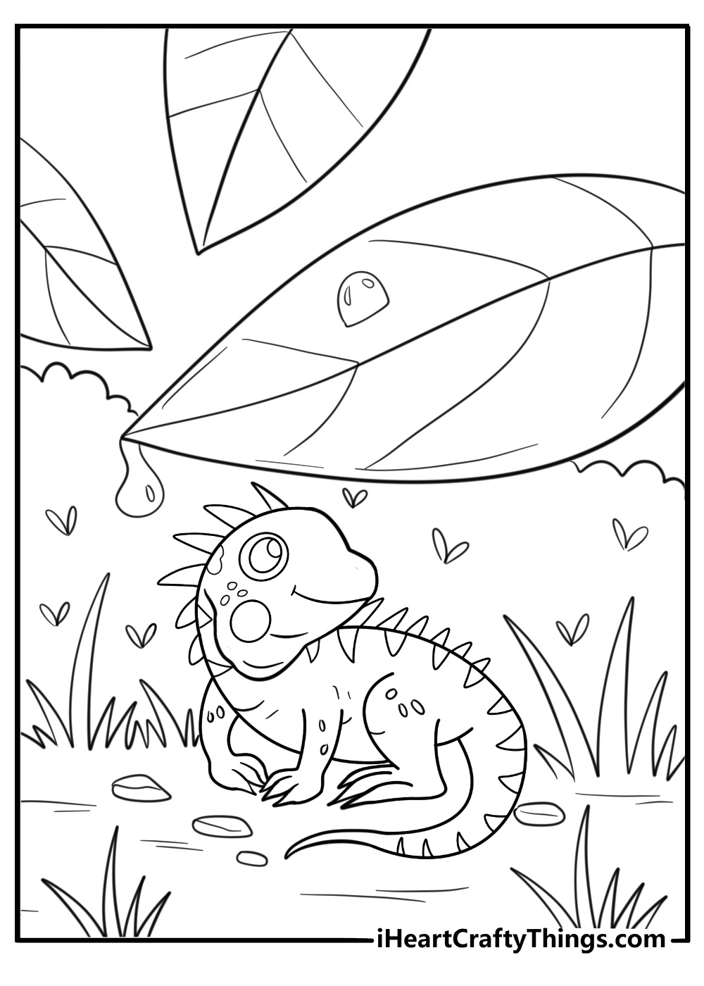 30 Free Iguana Coloring Pages For Kids
