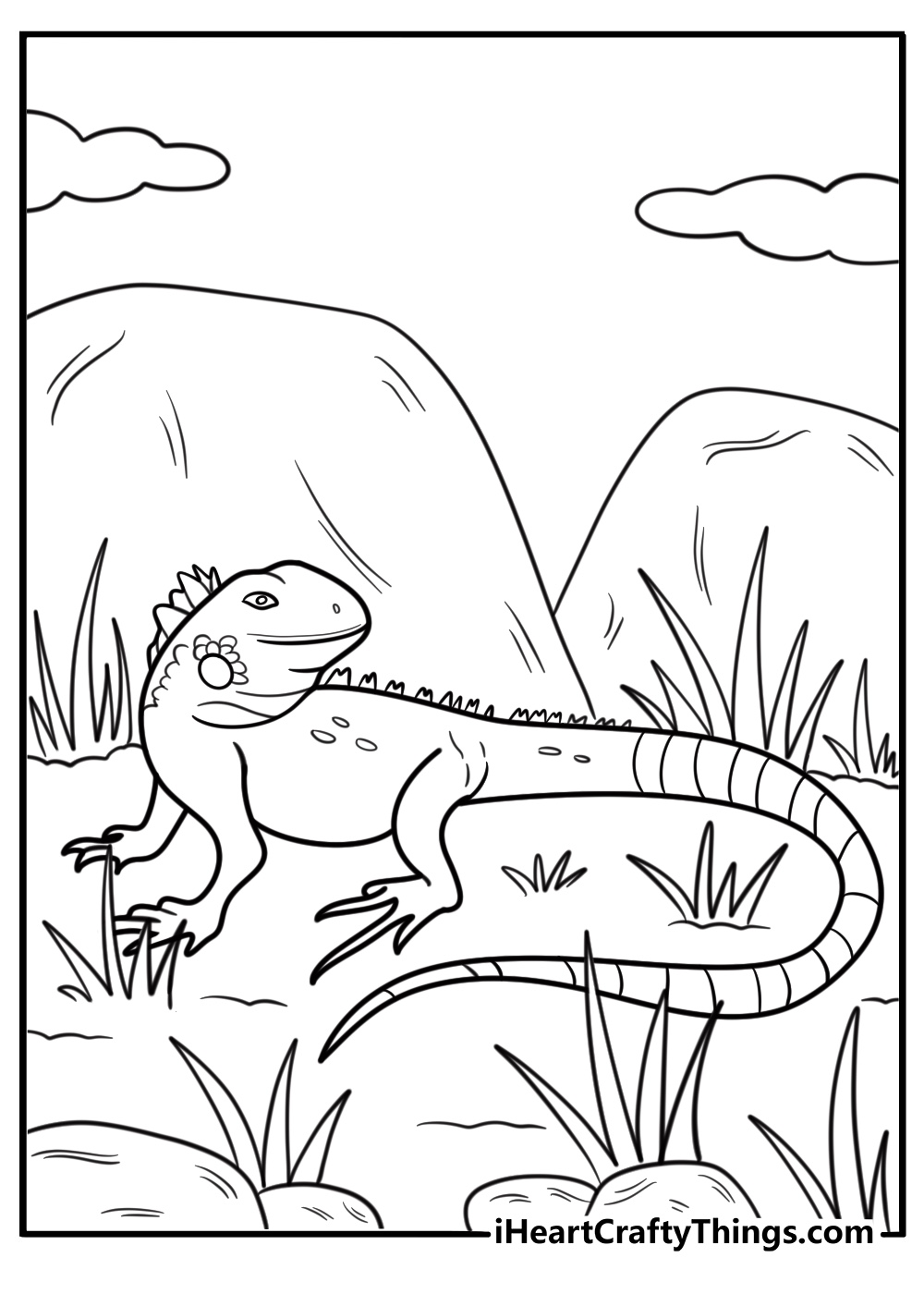 30 Free Iguana Coloring Pages For Kids