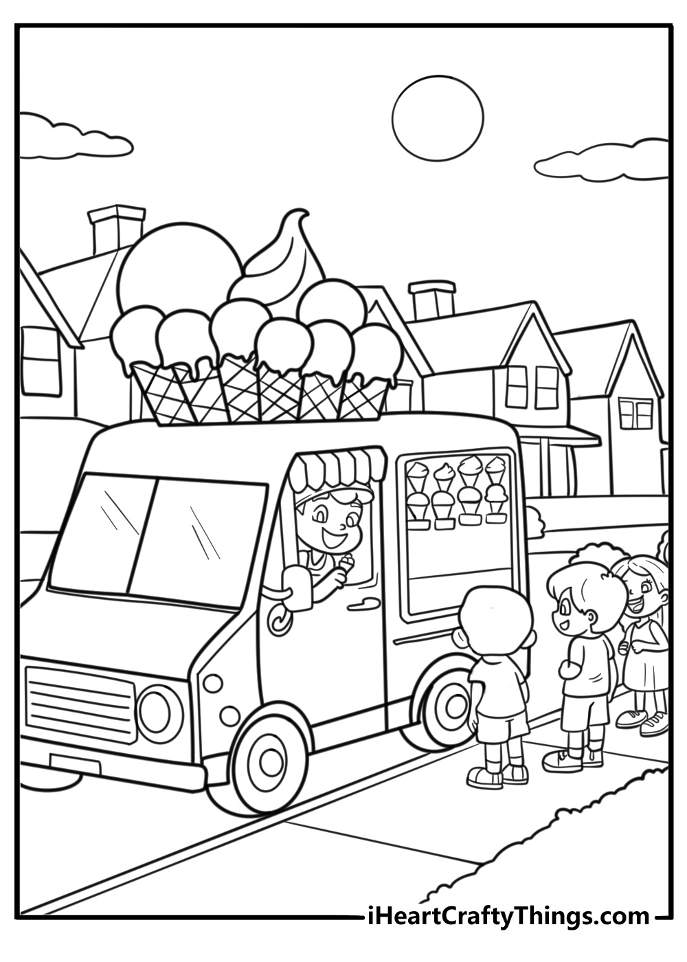 20 Free Ice Cream Truck Coloring Pages For Kids