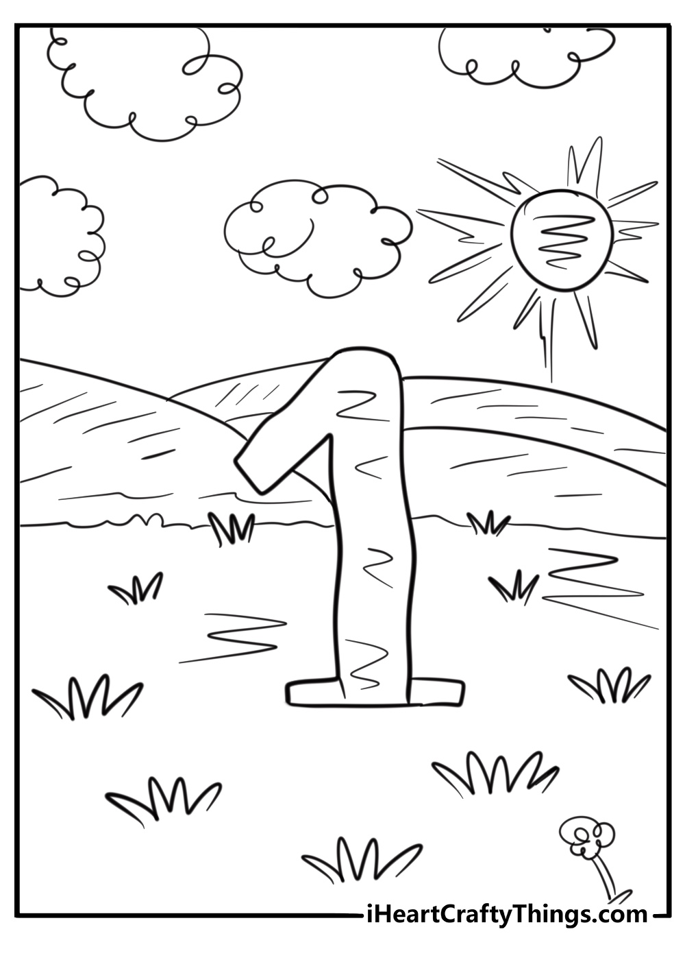 30 Free Number 1 Coloring Pages For Kids