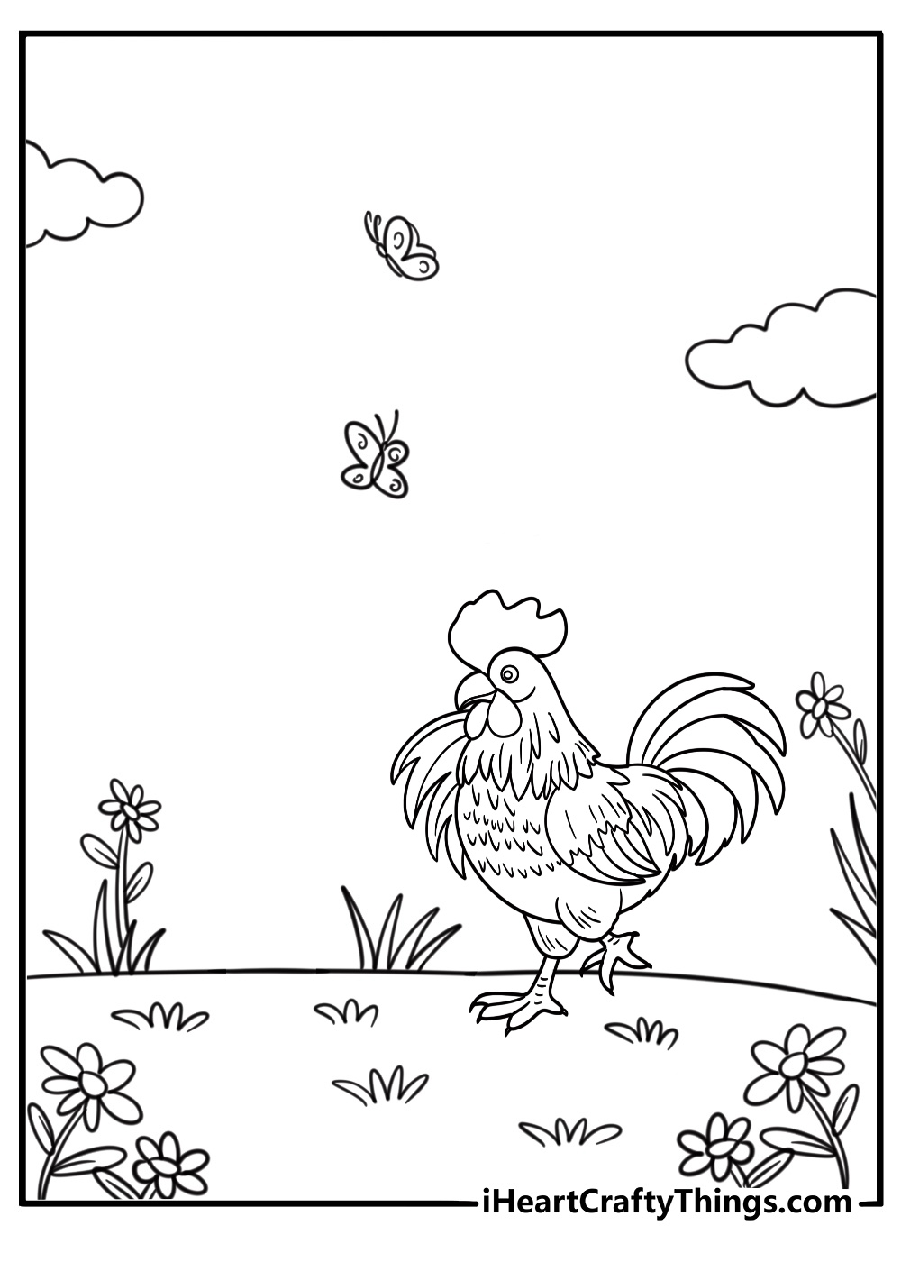 Rooster Coloring Pages (30+ Free PDF Printables)