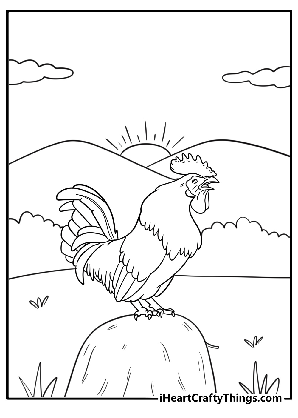 Rooster Coloring Pages (30+ Free PDF Printables)