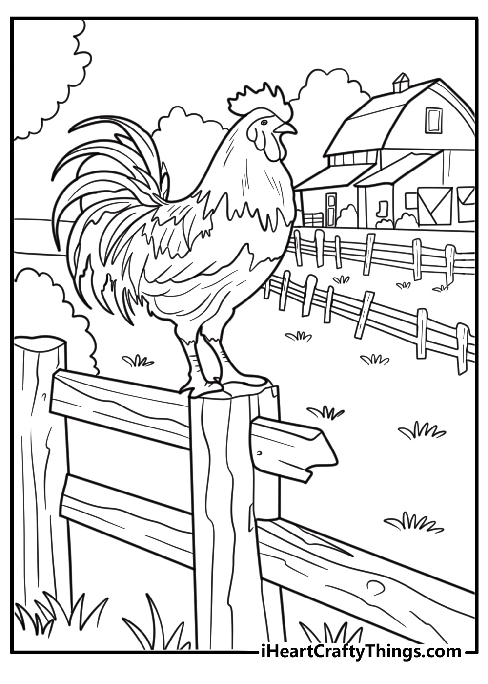 Rooster Coloring Pages (30+ Free PDF Printables)