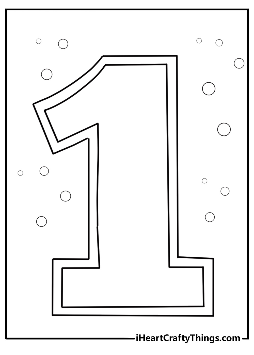 30 Free Number 1 Coloring Pages For Kids