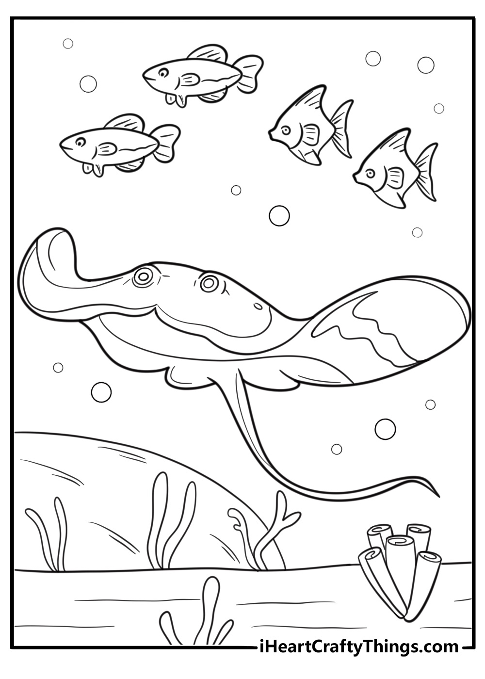 20 Free Stingray Coloring Pages For Kids