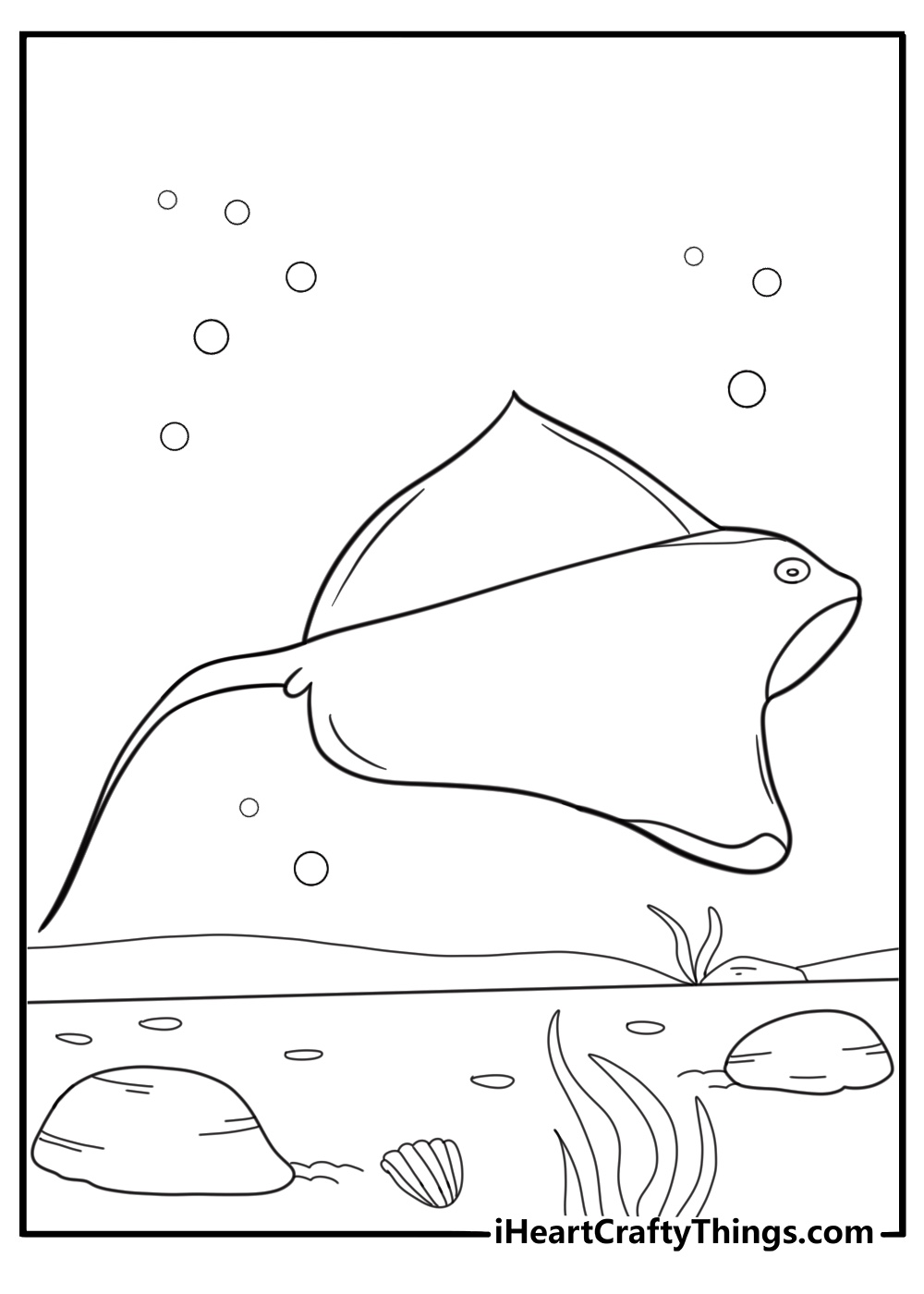 20 Free Stingray Coloring Pages For Kids