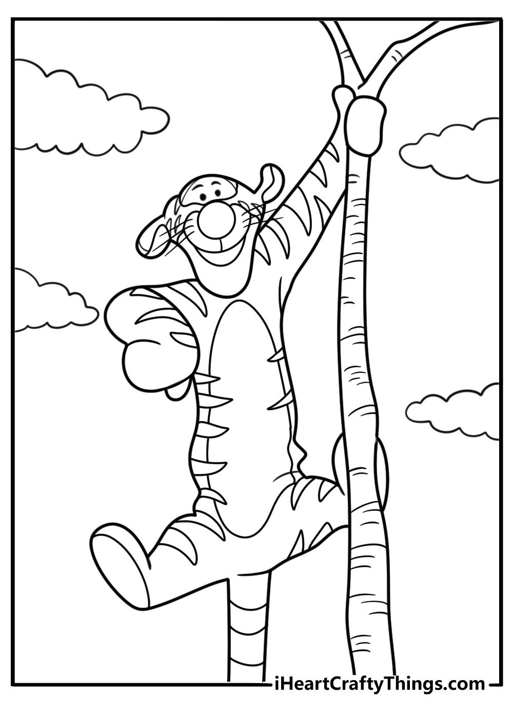 25 Free Tigger Coloring Pages (Easy Printable PDF Sheets)