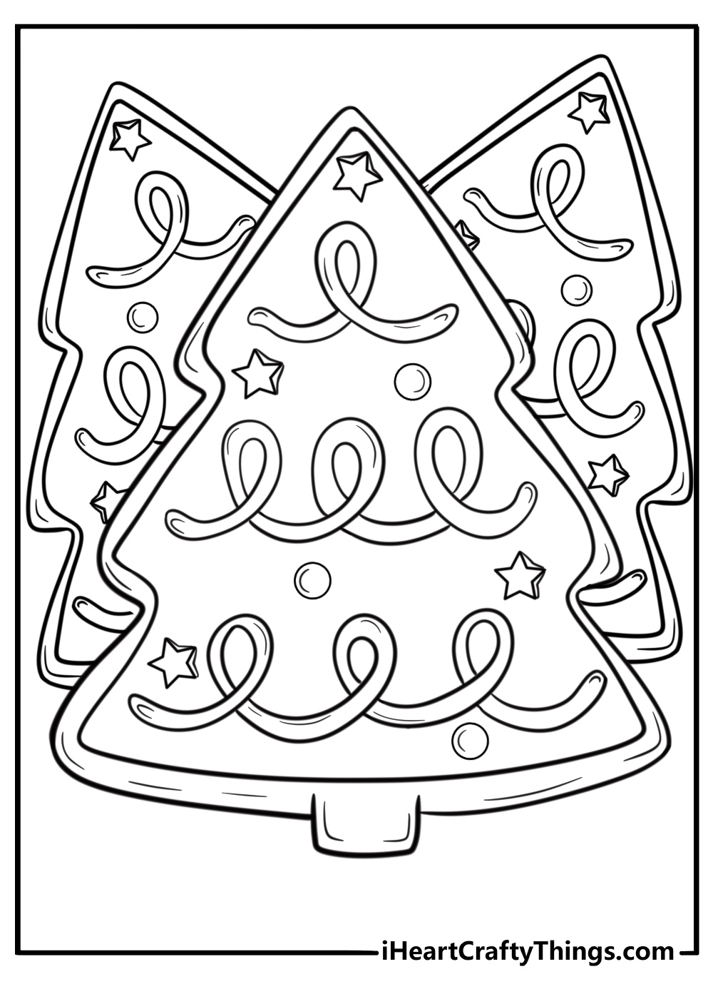 30 Christmas Cookie Coloring Pages To Print For Free