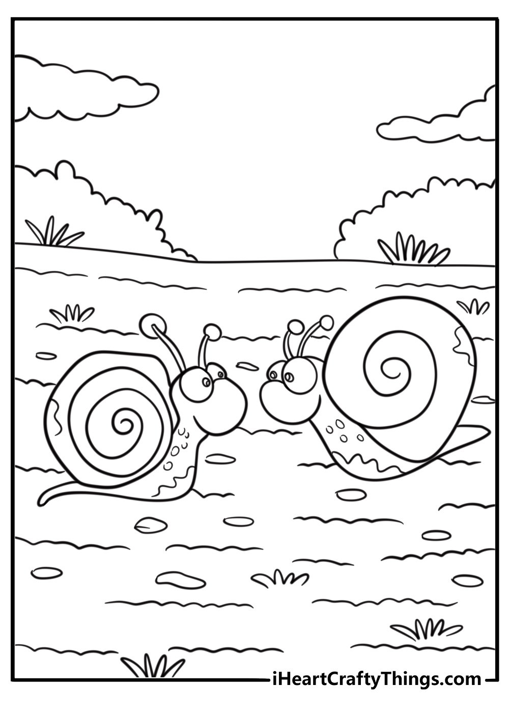 20 Free Snail Coloring Pages For Kids