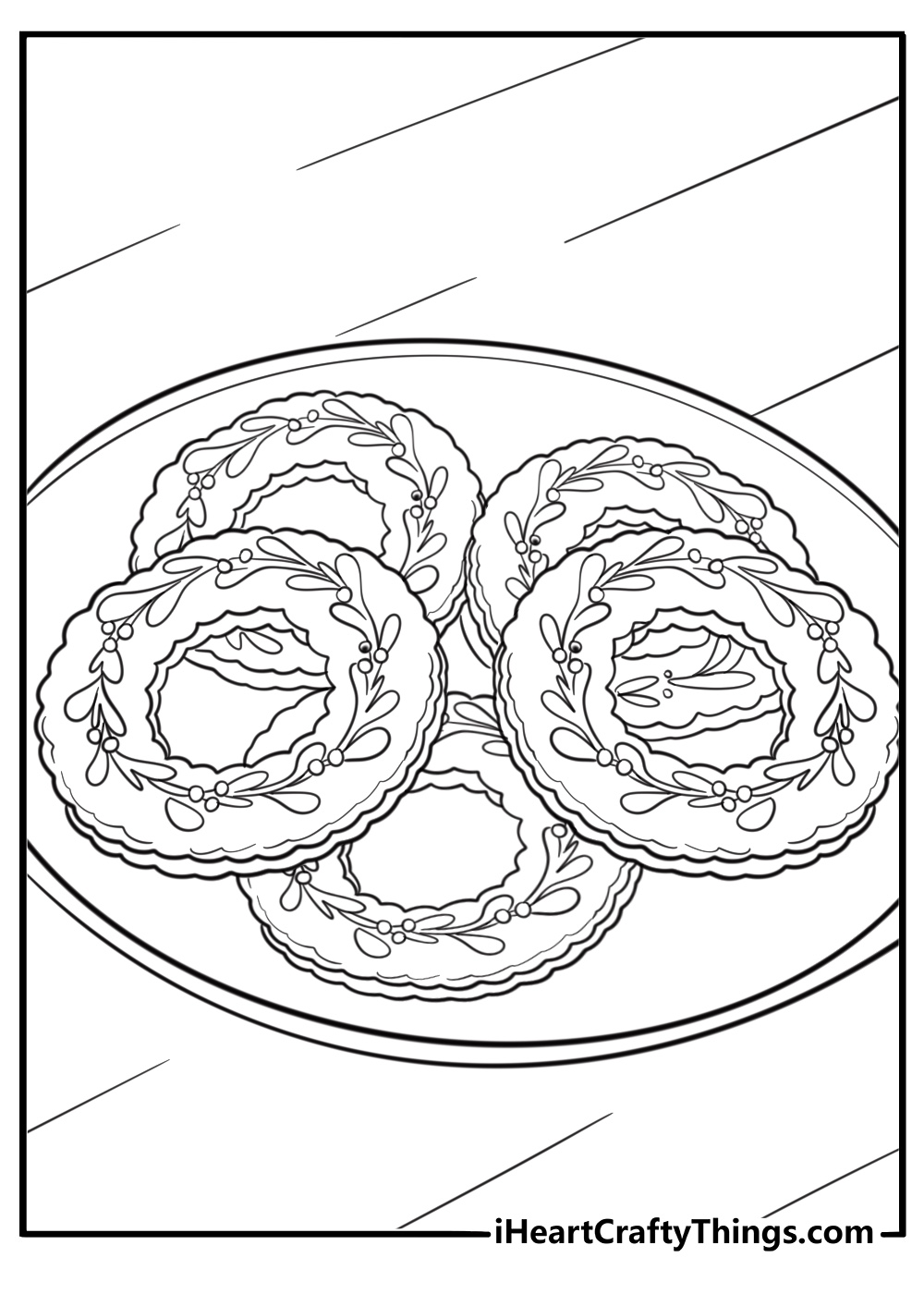 30 Christmas Cookie Coloring Pages To Print For Free