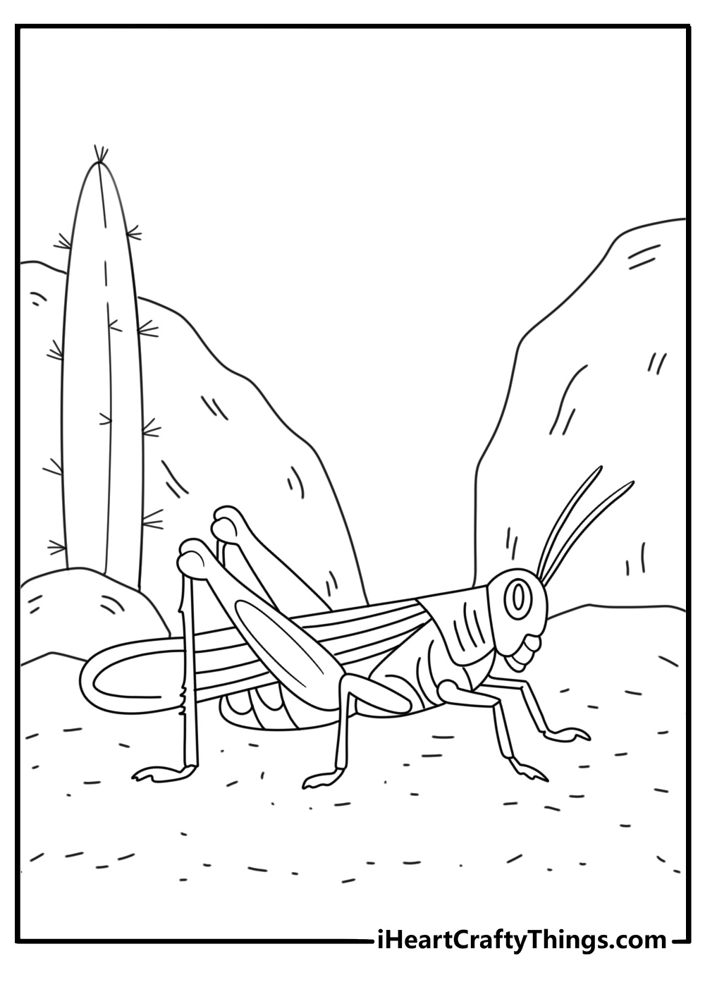 30 Free Grasshopper Coloring Pages For Kids