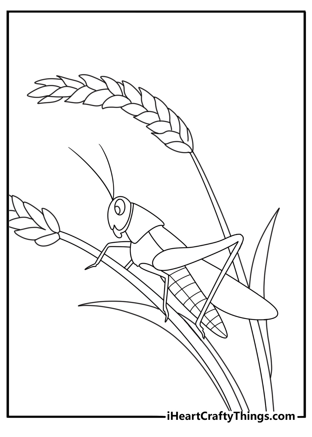 30 Free Grasshopper Coloring Pages For Kids