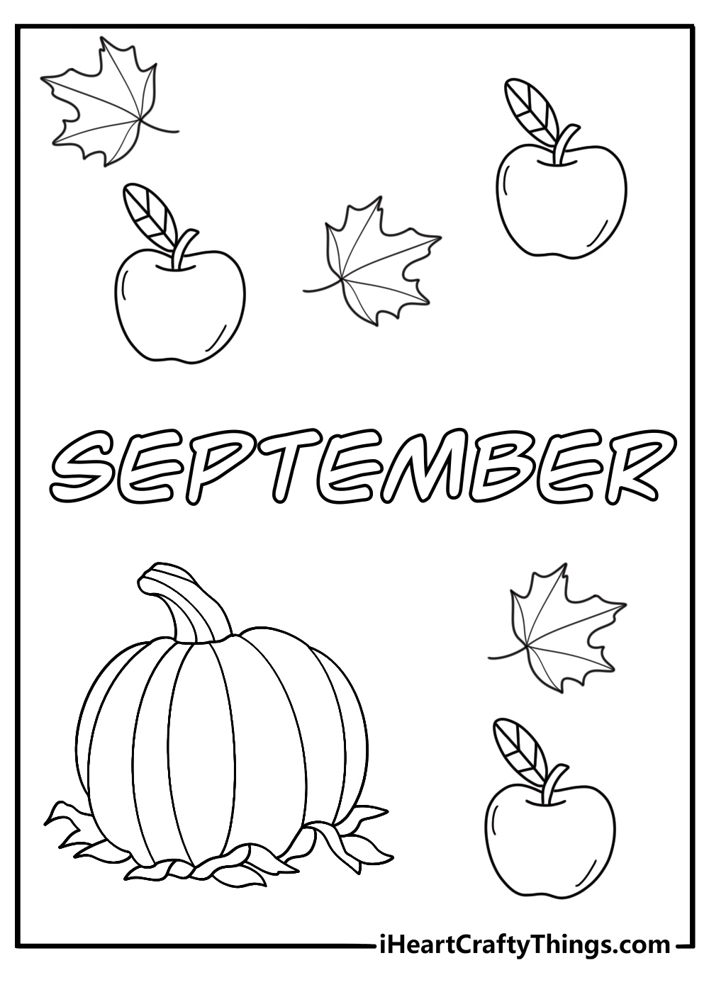 September Coloring Pages (20 Free Printables)