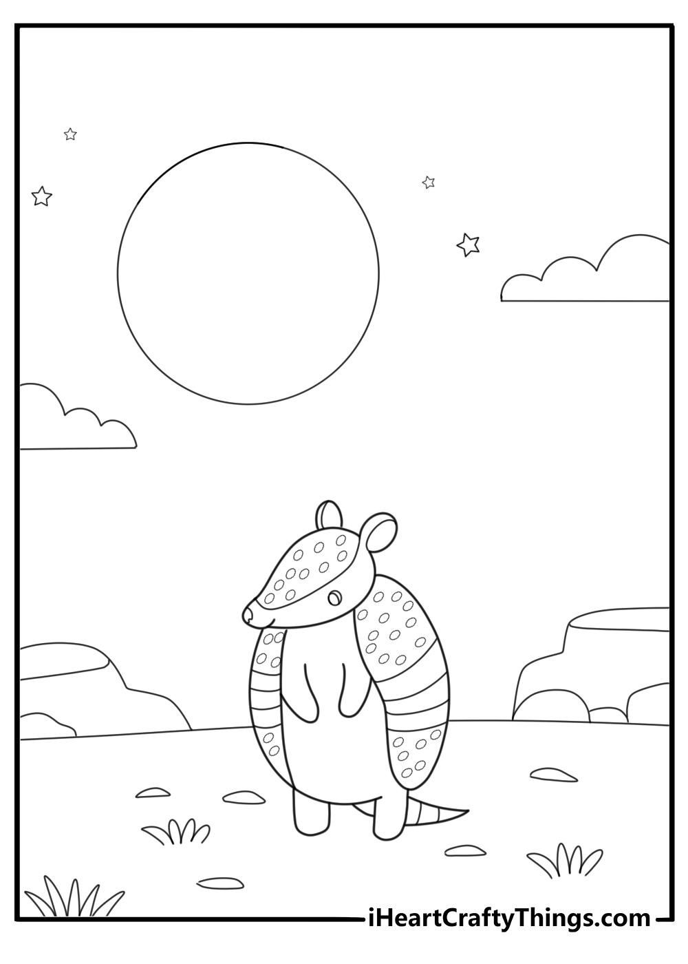 20 Free Armadillo Coloring Pages For Kids
