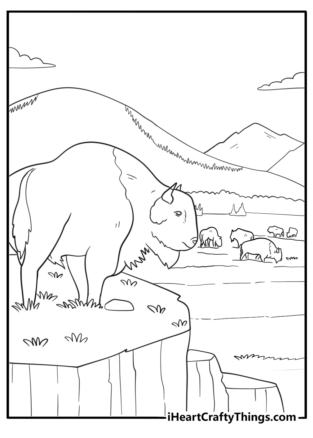 30 Free Bison Coloring Pages For Kids