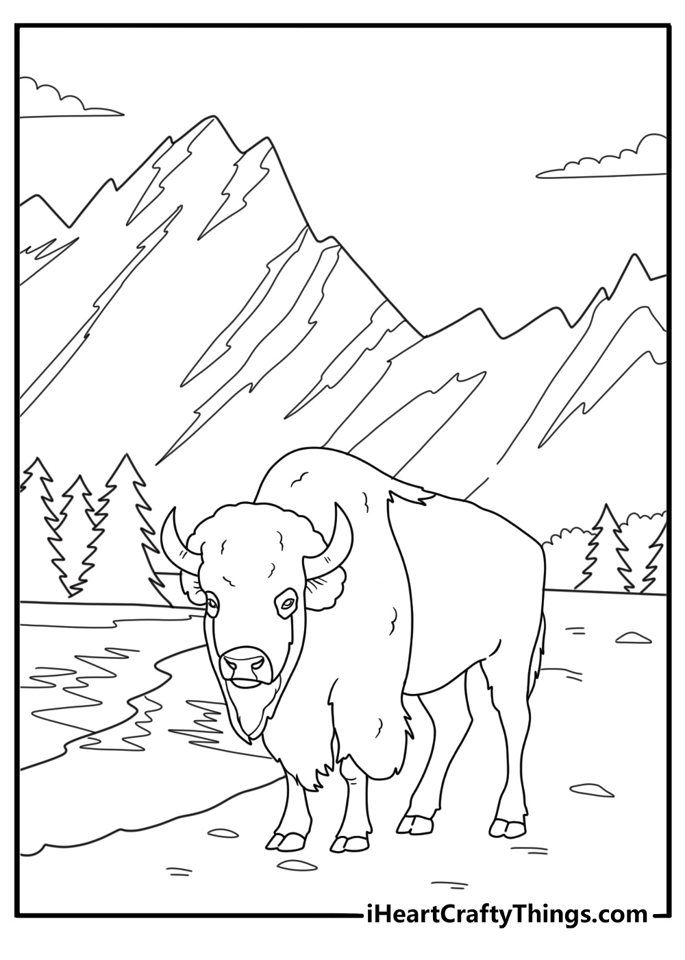 30 Free Bison Coloring Pages For Kids