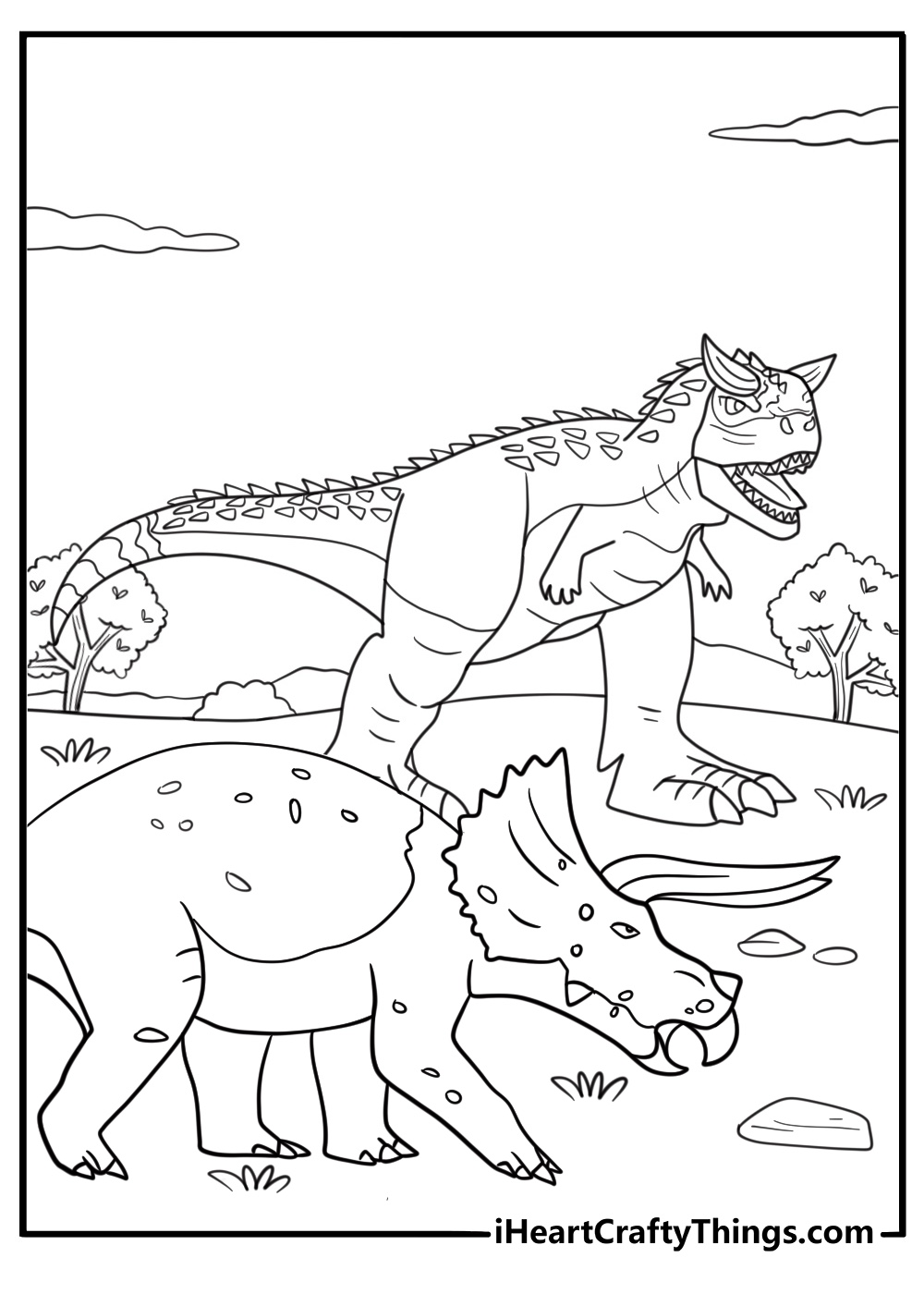 20 Free Carnotaurus Coloring Pages For Kids