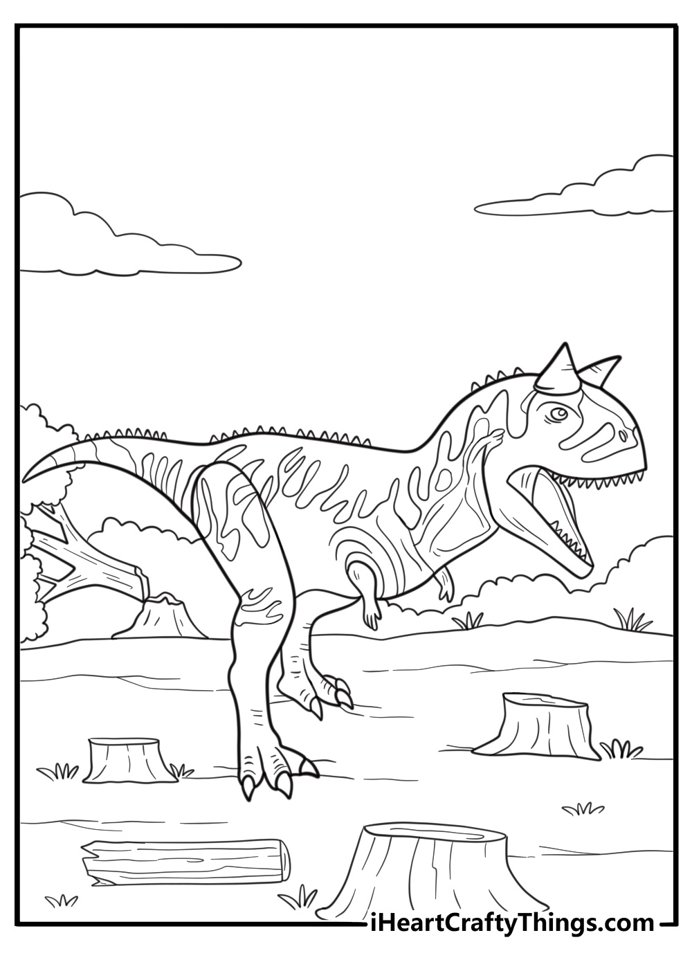 20 Free Carnotaurus Coloring Pages For Kids