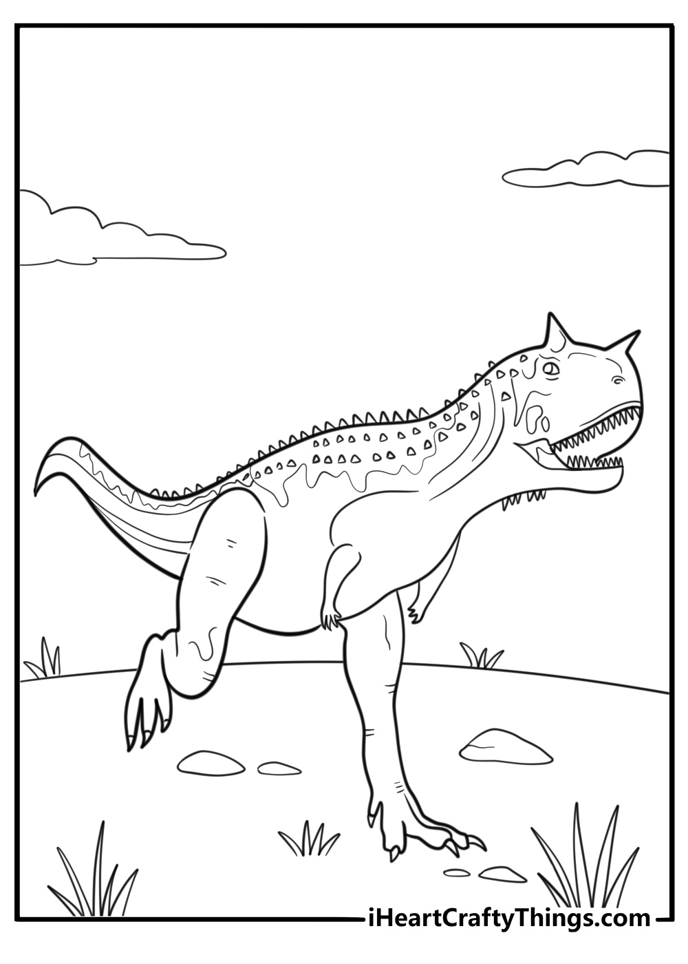 20 Free Carnotaurus Coloring Pages For Kids