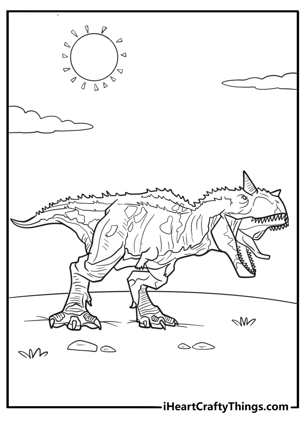 20 Free Carnotaurus Coloring Pages For Kids