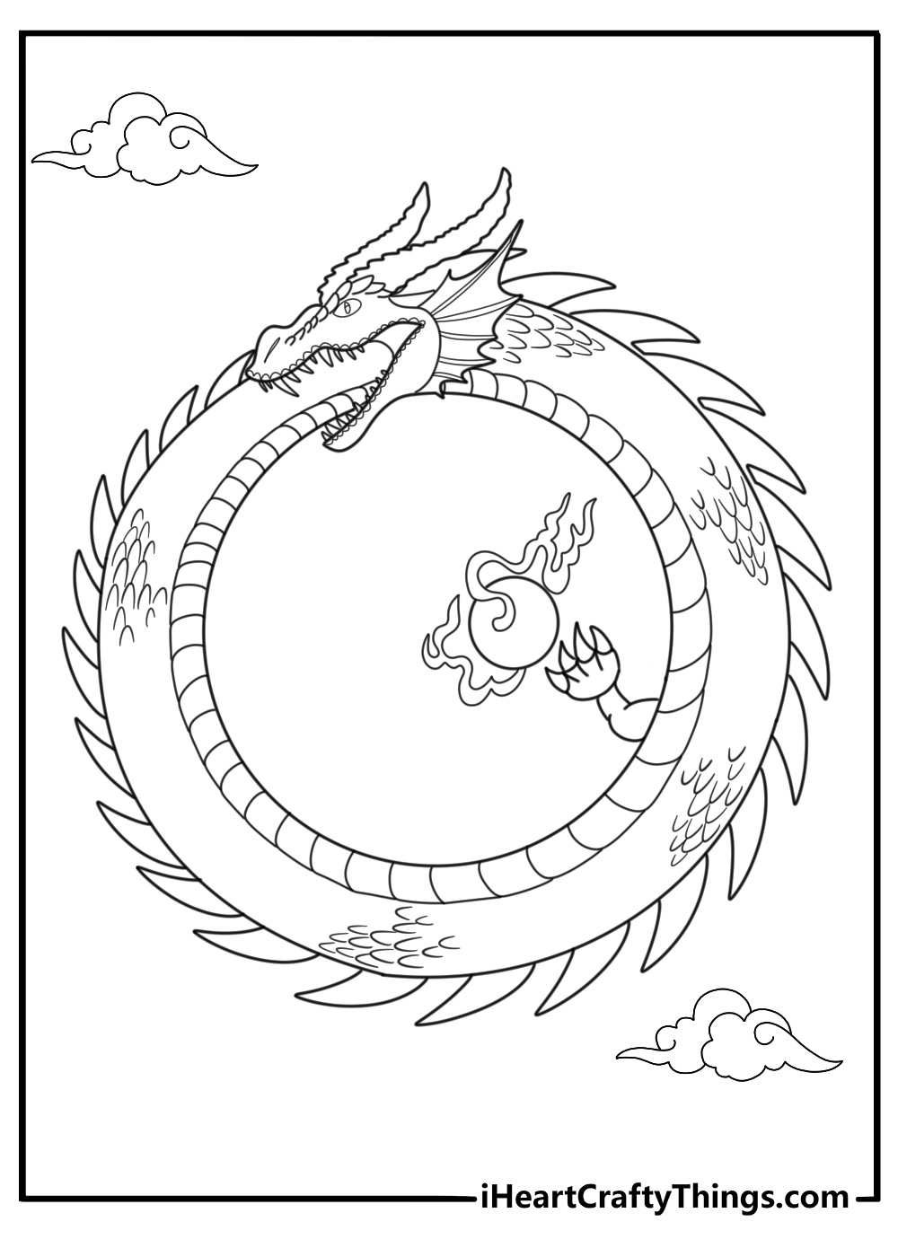 20 Free Chinese Dragon Coloring Pages For Kids