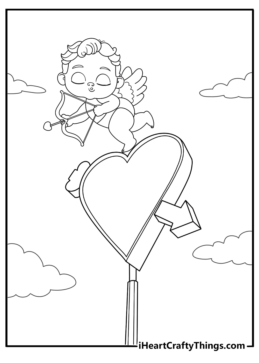 30 Free Cupid Coloring Pages For Kids
