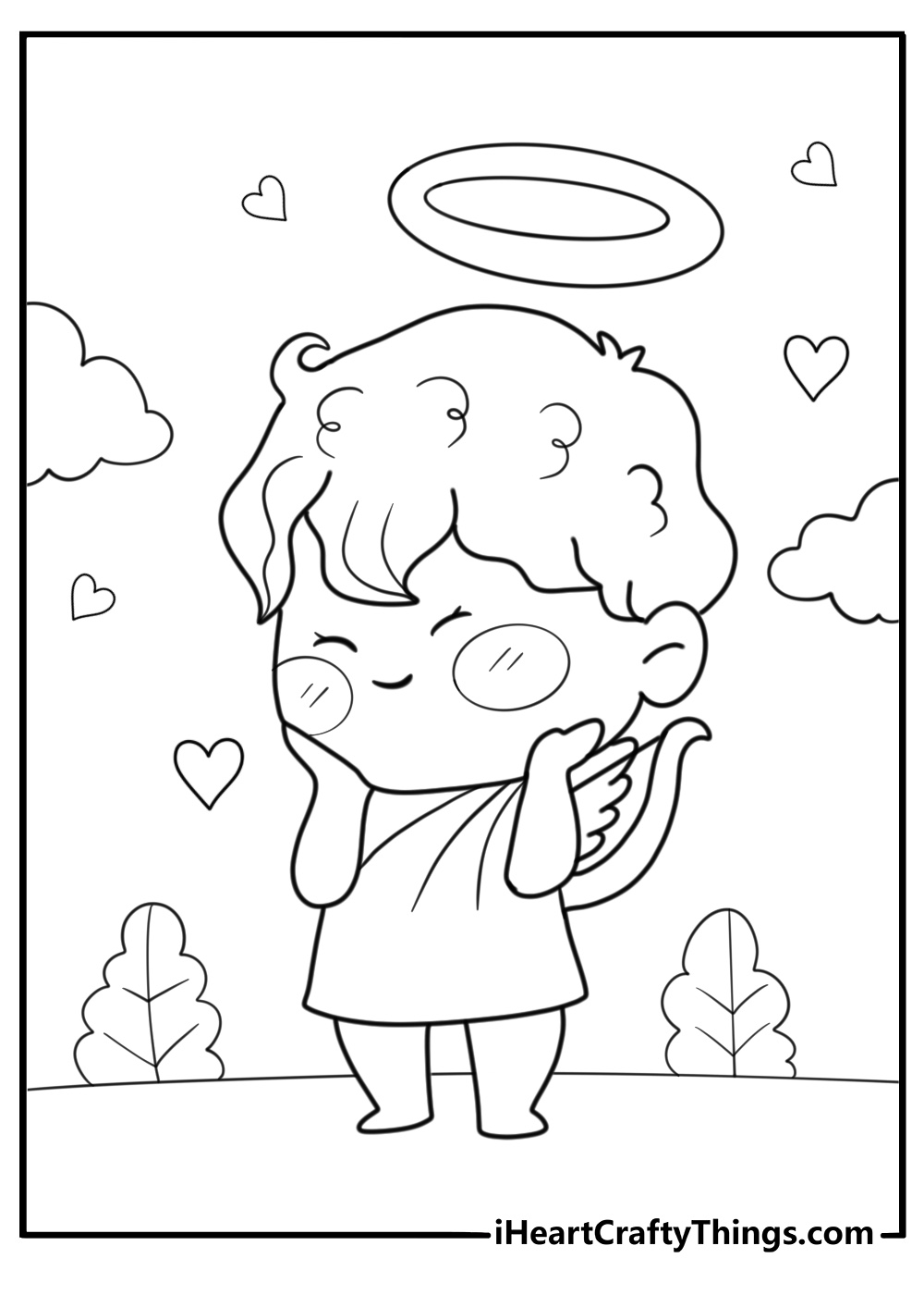 30 Free Cupid Coloring Pages For Kids